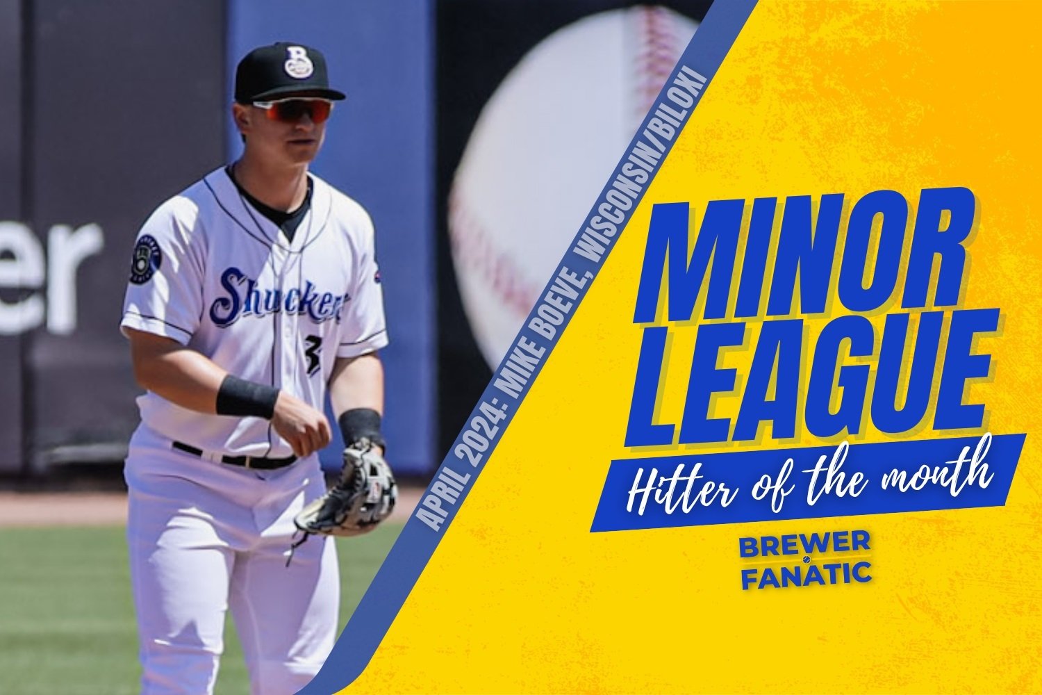 Brewers Minor League Hitter of the Month - April 2024 - Minor Leagues ...
