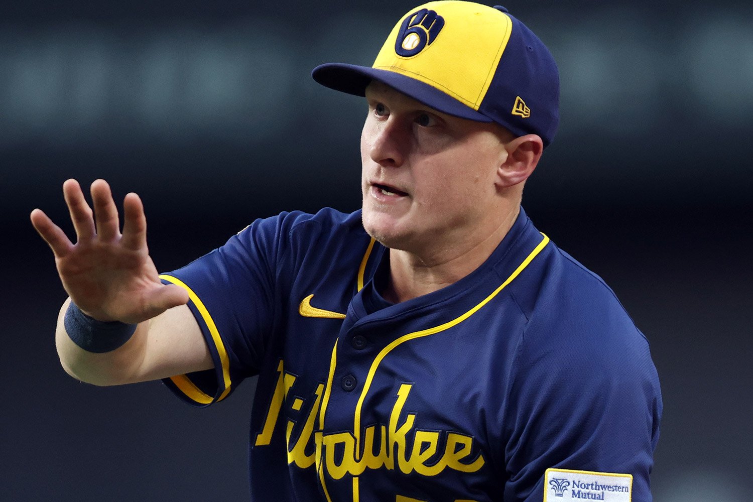 Once Again, Andrew Vaughn Has Complicated First Base - Brewers - Brewer ...